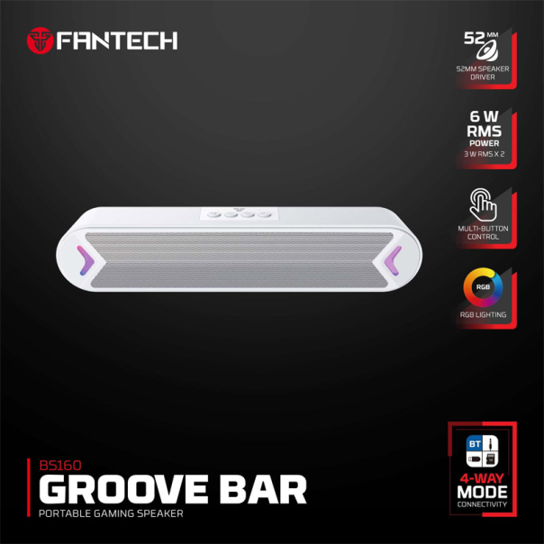 Bluetooth zvučnik Fantech BS160 Groove Bar beli