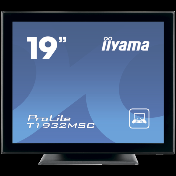 IIYAMA Monitor LED T1932MSC-B1S 19’’ 10pt IPS TOUCH 1280 x 1024 14ms IP54 VGA HDMI DP