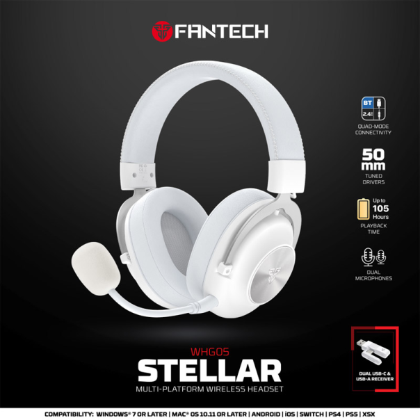 Bluetooth slušalice Fantech WHG05 bele