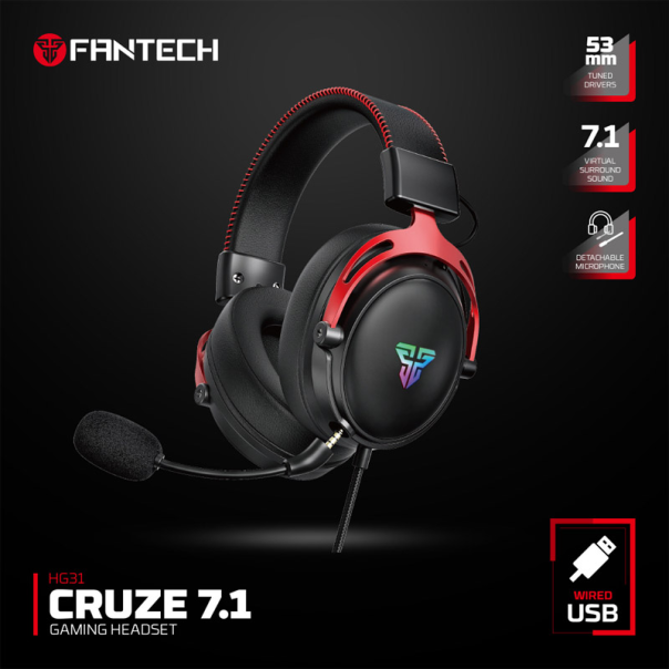 Slušalice Gaming Fantech HG31 Cruze 7.1 crne