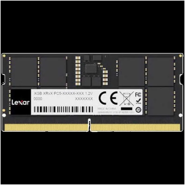 LEXAR DDR5 16GB 262 PIN So-DIMM 5600Mbps, CL46, 1.1V- BLISTER Package