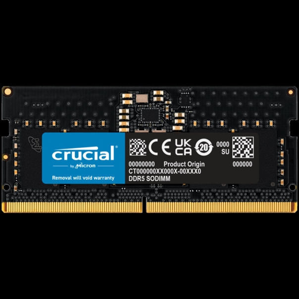 CRUCIAL 8GB DDR5-5600 SODIMM CL46 (16Gbit)