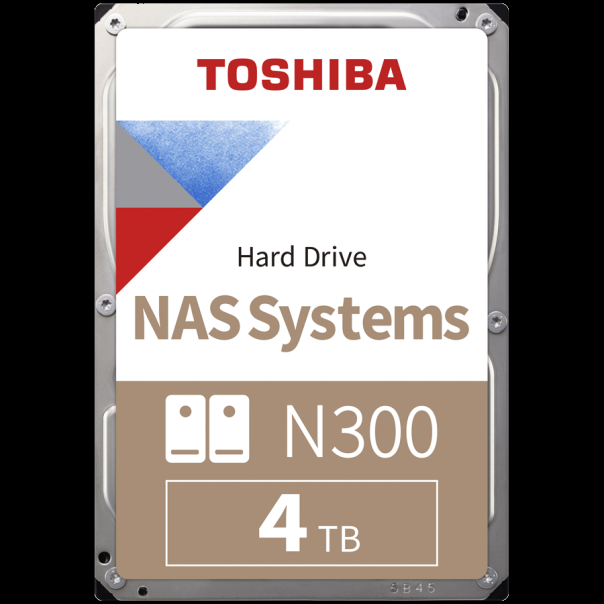TOSHIBA HDD NAS N300 4TB CMR, 3.5'', 512MB, 7200RPM, SATA, TBW: 180