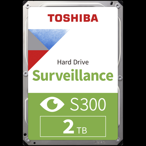 TOSHIBA HDD Video Surveillance S300 2TB SMR, 3.5'', 128MB, 5400RPM, SATA, TBW: 180