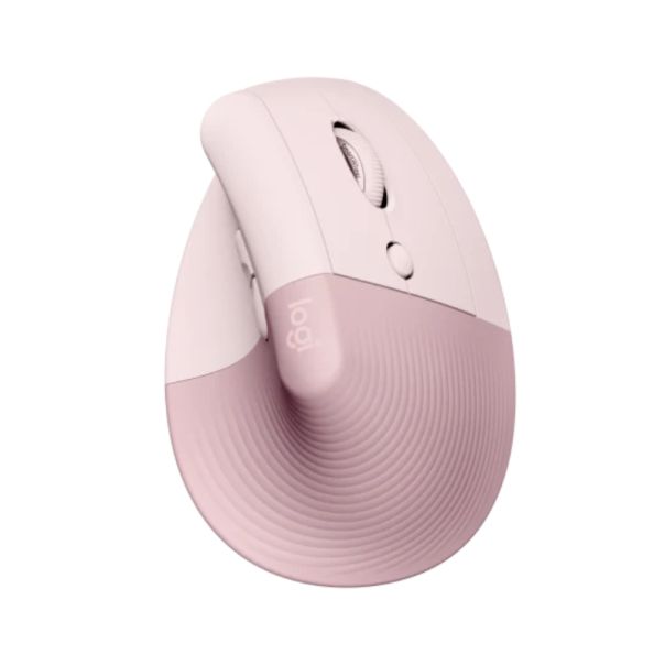 LOGITECH Bežični miš Lift Vertical Ergonomic, roze