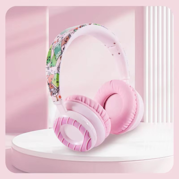 Bluetooth slušalice KE33 roze