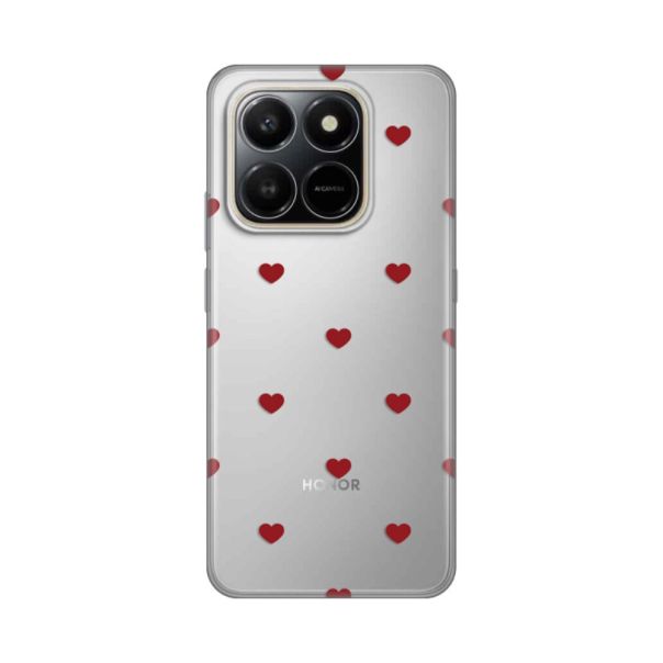 Maska za Honor X7d 4G/400 Smart 5G Red Hearts Silikonska Print