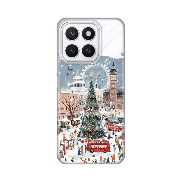 Maska za Honor X8c Christmas Town Silikonska Print Skin
