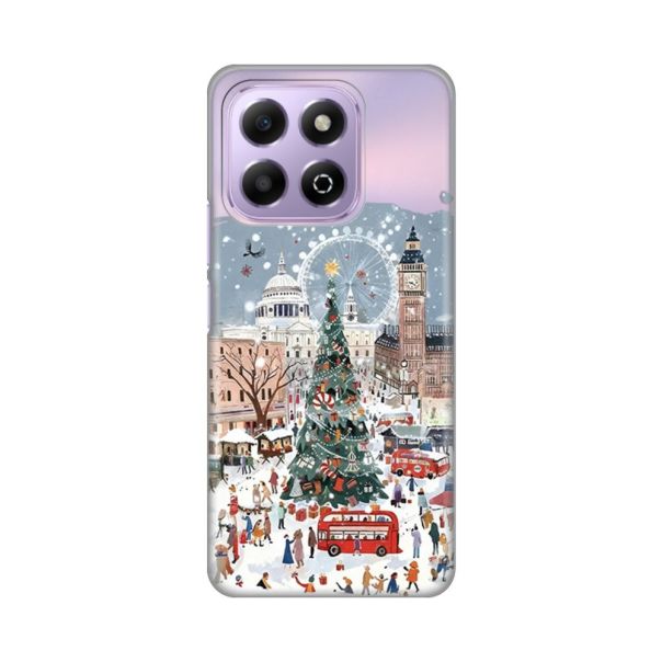 Maska za Honor X6b Chistmas Town Silikonska Print Skin