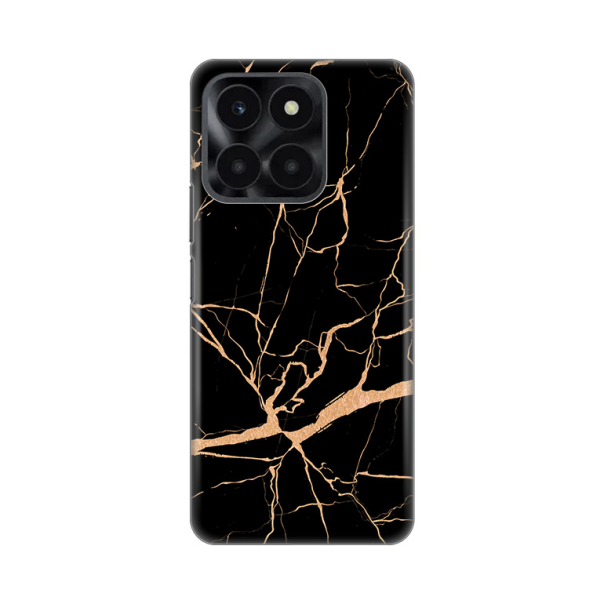 Maska za Honor X6a All Black Silikonska Print