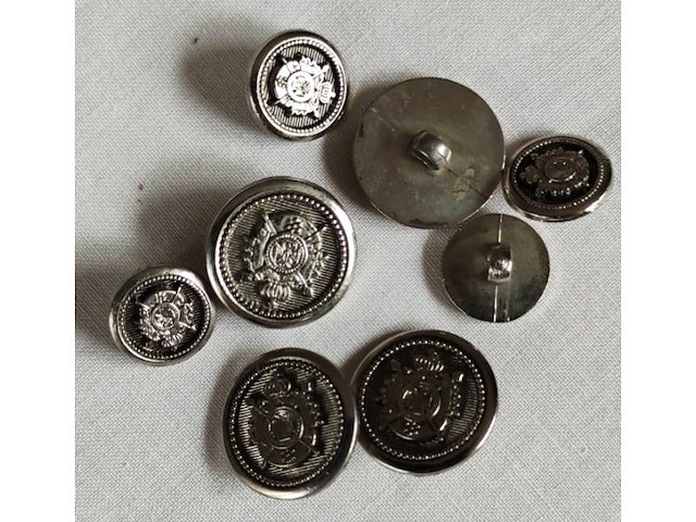Vintage Set za Sako/Blejzer – Kraljevski Metal (8 kom)