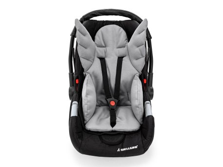 WALLXPERT Mekani jastuk za bebe Angel Wings Grey