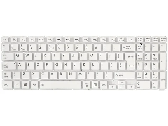 Tastatura za laptop Toshiba L50-B veliki enter bela