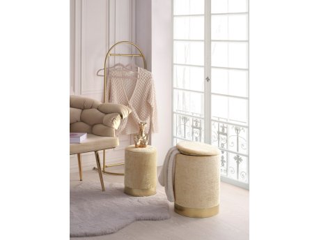 WALLXPERT Dekorativni tabure( 2 dela ) Comfort Beige