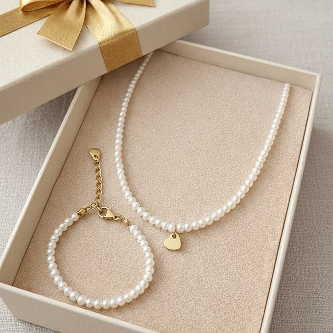 Pearl Heart Set