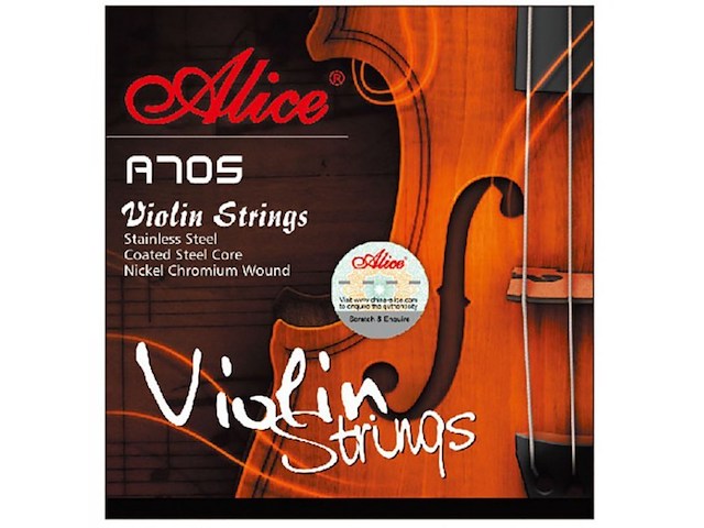 Set žica za violinu Alice A 705 1/2
