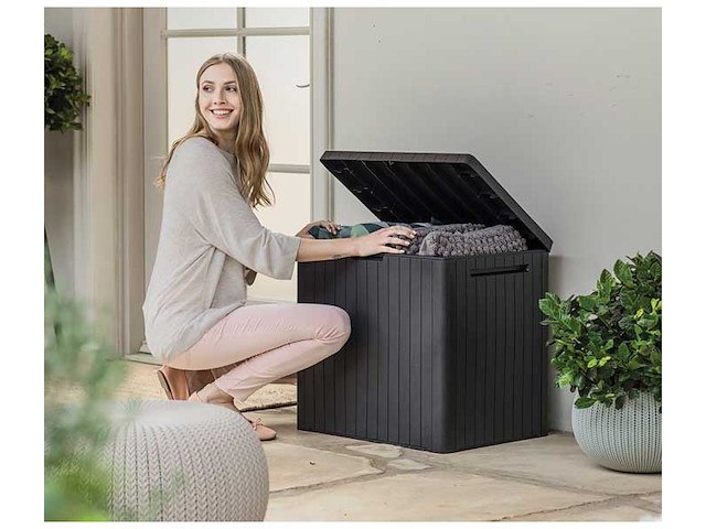 Keter City Sanduk za odlaganje stvari 113L Graphite 246941