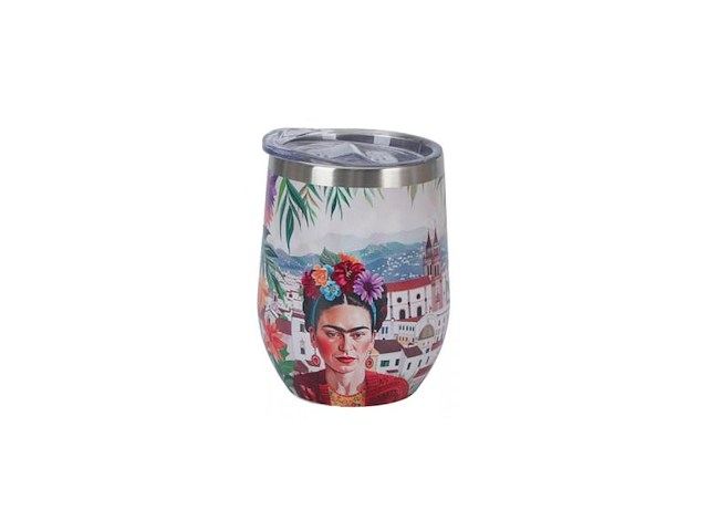 Termo šolja - Frida Kahlo, Mexican Art, Red, 330 ml