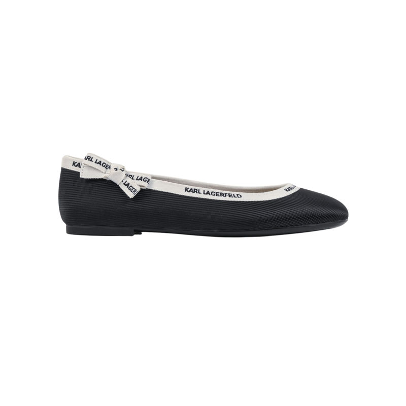 Ženske baletanke Karl Lagerfeld Karo ribbon collar pump