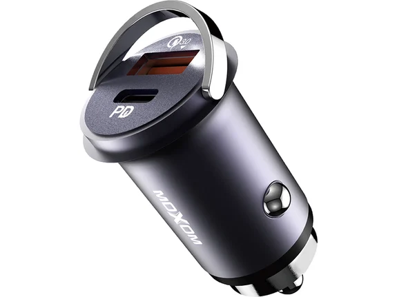 Auto punjač MOXOM MX-VC08 fast PD3.0+QC3.0 33W crni