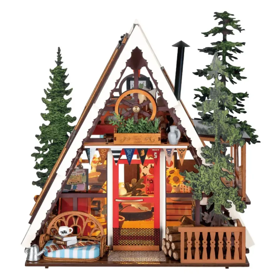 3D Puzzle Robotime A-Frame Cabin DG181