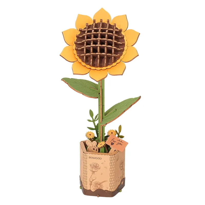 Robotime 3D Puzzle Rowood Sunflower TW011