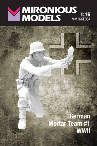 NEW! Mironious Models 16GE064 German WWII Mortar Team No.1 (1 Figure)