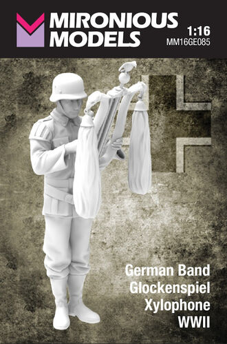 NEW! Mironious Models 16GE085 German WWII Band Glockenspiel Xylophone (1 Figure)