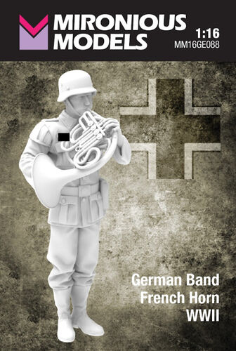 NEW! Mironious Models 16GE088 German WWII Band French Horn (1 Figure)