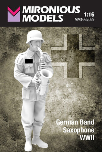 NEW! Mironious Models 16GE089 German WWII Band Saxophone (1 Figure)