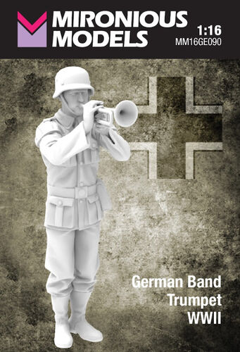 NEW! Mironious Models 16GE090 German WWII Band Trumpet (1 Figure)