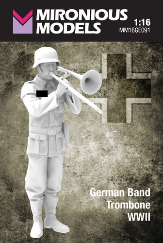 NEW! Mironious Models 16GE091 German WWII Band Trombone (1 Figure)