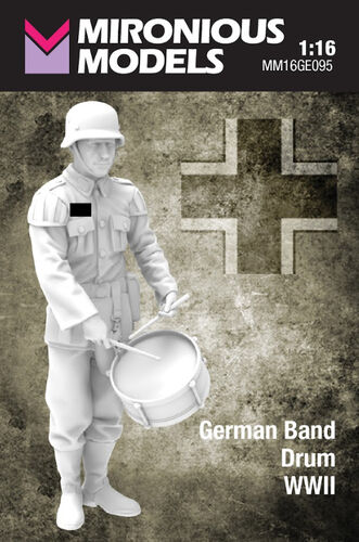 NEW! Mironious Models 16GE095 German WWII Band Drum (1 Figure)
