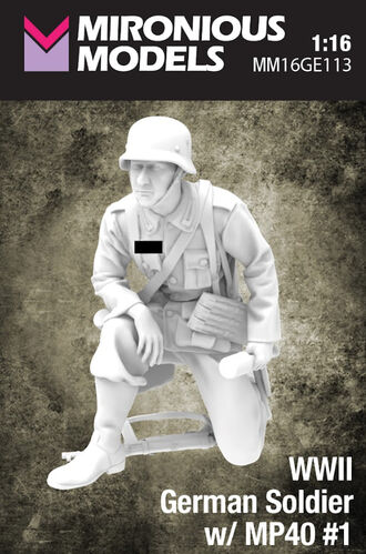 NEW! Mironious Models 16GE113 German WWII Soldier with MP40 No.1