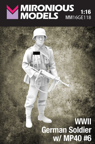 NEW! Mironious Models 16GE118 German WWII Soldier with MP40 No.6