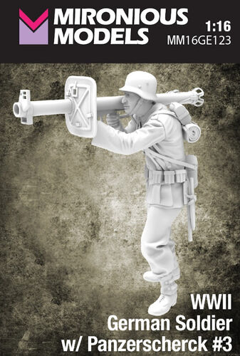NEW! Mironious Models 16GE123 German WWII Soldier with Panzerscherck No.3