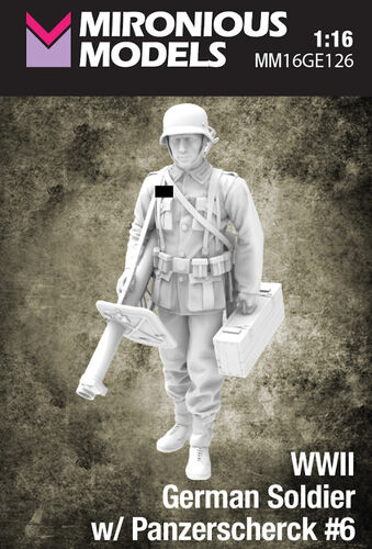 NEW! Mironious Models 16GE126 German WWII Soldier with Panzerscherck No.6