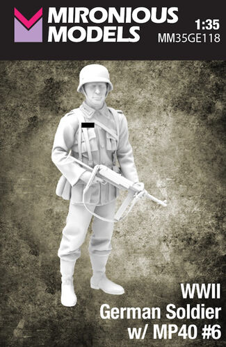 NEW! Mironious Models 35GE118 German WWII Soldier with MP40 No.6 (1 Figure)