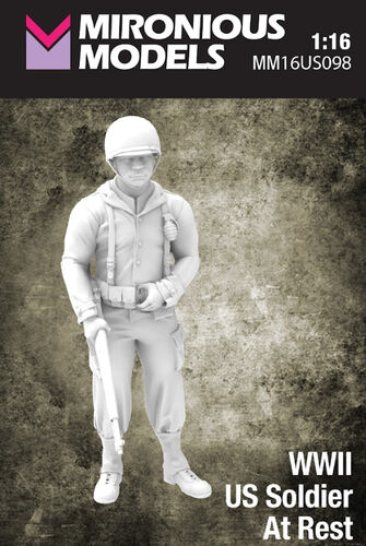 NEW! Mironious Models 16US098 US WWII Soldier at Rest (1 Figure)
