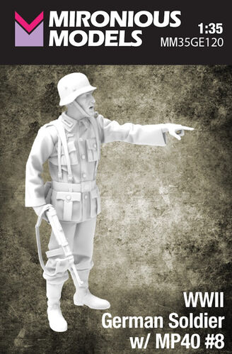 NEW! Mironious Models 35GE120 German WWII Soldier with MP40 No.8 (1 Figure)