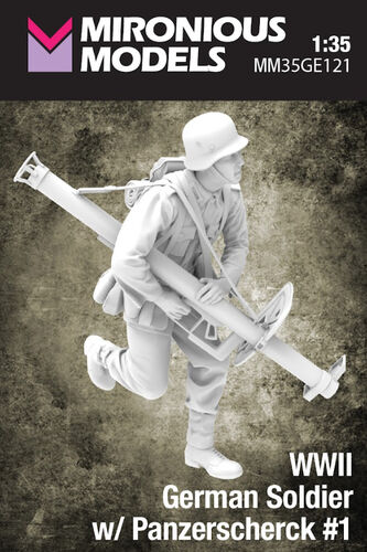 NEW! Mironious Models 35GE121 German WWII Soldier with Panzerscherck No.1 (1 Figure)