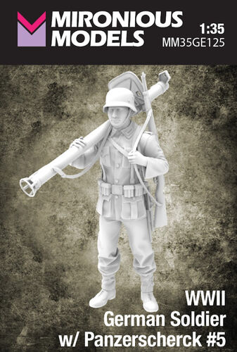 NEW! Mironious Models 35GE125 German WWII Soldier with Panzerscherck No.5 (1 Figure)