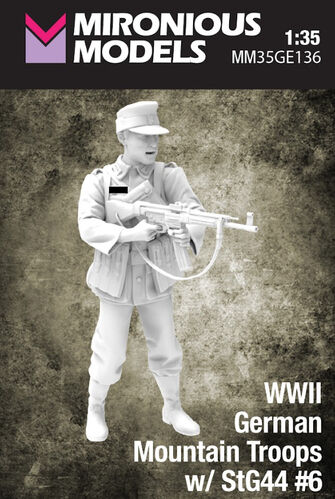 Mironious Models 35GE136 German WWII Mountain Troops I with StG 44 No.6 (1 Figure)