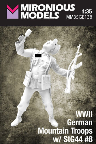 Mironious Models 35GE138 German WWII Mountain Troops I with StG 44 No.8 (1 Figure)
