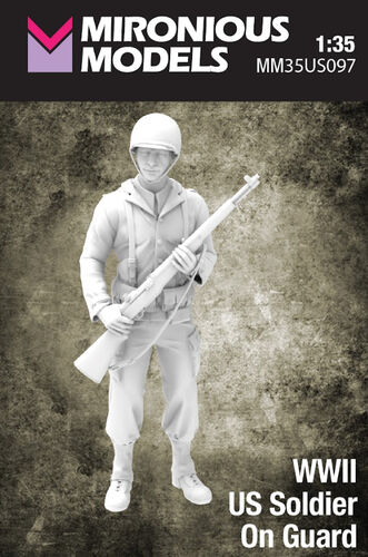 NEW! Mironious Models 35US097 US WWII Soldier On Guard (1 Figure)