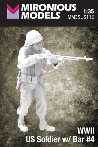 NEW! Mironious Models 35US116 US WWII Soldier with BAR No.4 (1 Figure)