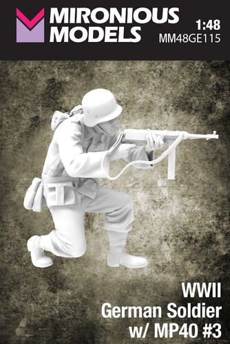 NEW! Mironious Models 48GE115 German WWII Soldier with MP40 No.3 (1 Figure)