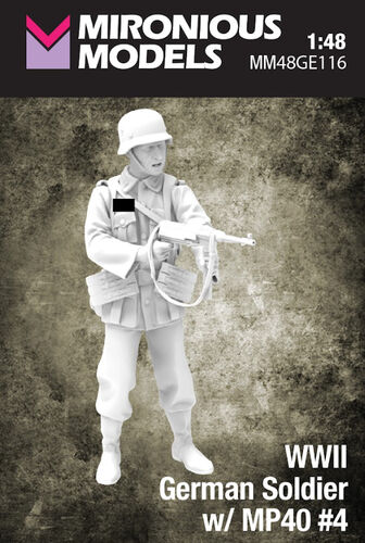 NEW! Mironious Models 48GE116 German WWII Soldier with MP40 No.4 (1 Figure)