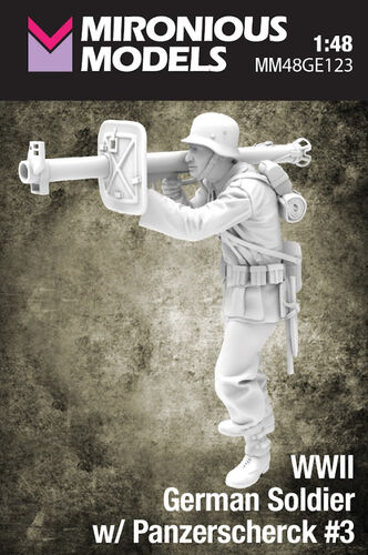 NEW! Mironious Models 48GE123 German WWII Soldier with Panzerscherck No.3 (1 Figure)