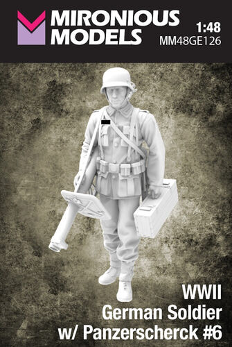 NEW! Mironious Models 48GE126 German WWII Soldier with Panzerscherck No.6 (1 Figure)